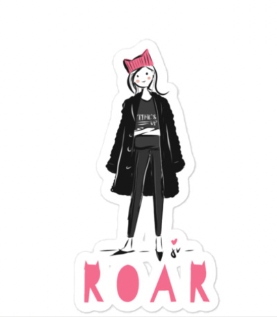 ROAR 4" Sticker – Jennifer Vallez