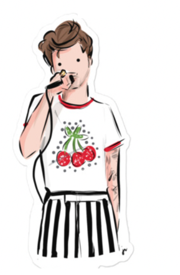 Harry Styles Cherry Sticker – Jennifer Vallez